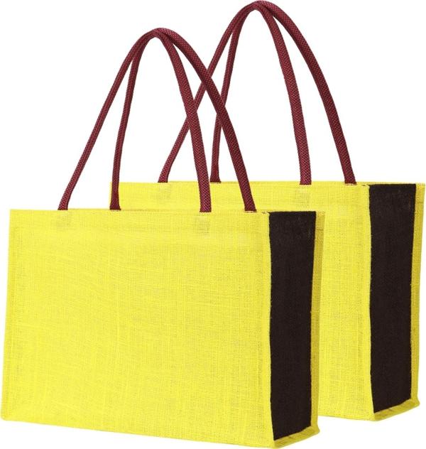 DOUBLE R BAGS Eco Friendly Jute Unisex Vegetable Grocery Travel ...