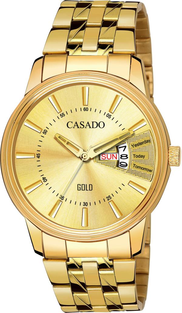 Casado Analog Gold Dial Gold Strap Watch For Boys (Csd-351-Gold-Gld-Dd ...