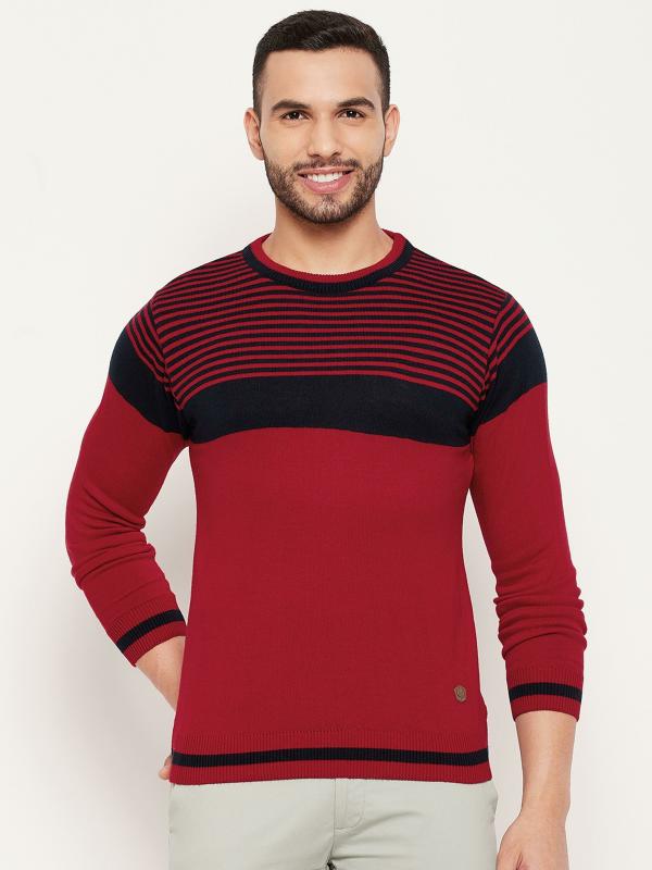 Duke Stardust Men Full Sleeve Striped Sweater - JioMart