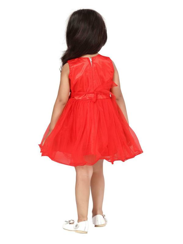 Aarika Girls Red Color Party Wear Frock - JioMart