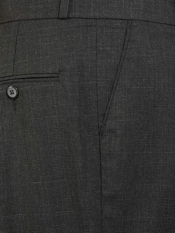 FLAGS Mens Black Polyester Formal Trouser Pv Stretch In Checks - JioMart