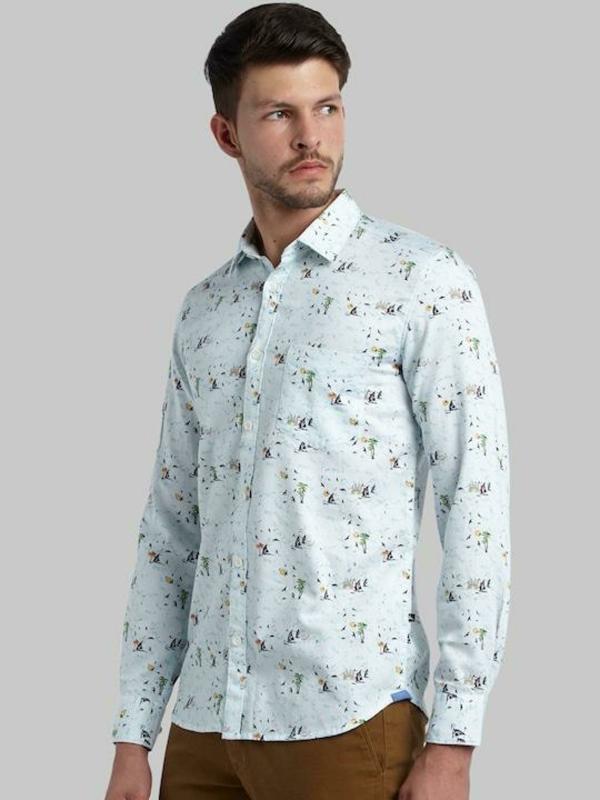 Parx Medium Blue Shirt - JioMart