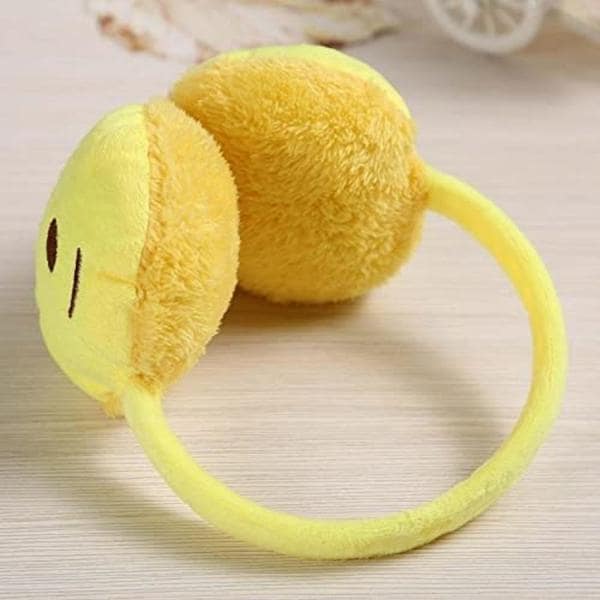 Handcuffs Winter Ear Muffs Adjustable Knitted Emoji Smiley Ear Warmer ...