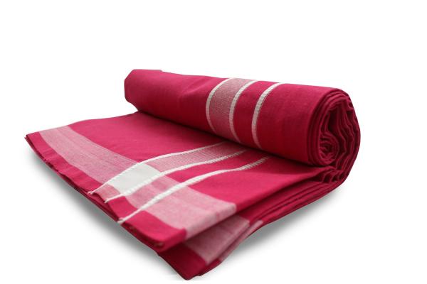 TAVASU Kerala Fancy Colored Cotton Dhoti 02 Meters -Pack of 01-Pink ...