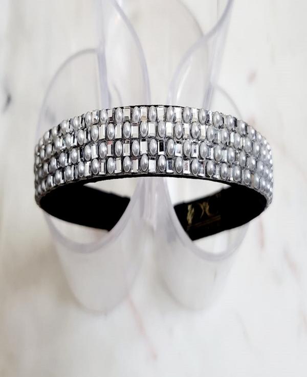 Deepti Chandna Designs Silver Hair Band Plastic Head Band for Girls and ...