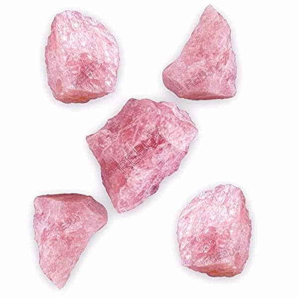 REBUY Natural Crystal Rose Quartz Rough Stone - JioMart