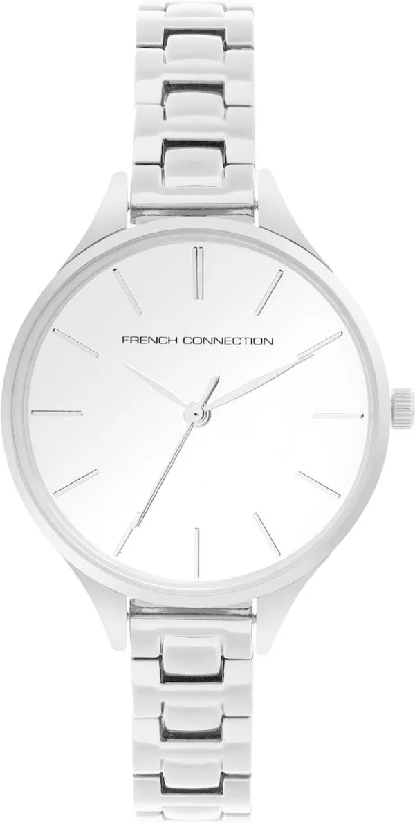 French Connection Analog Silver Dial Silver Strap Watch For Women - JioMart