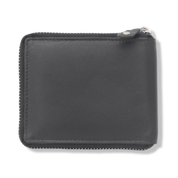 Kara Men's Leather Bifold Zipper Closing Wallet with Coin Pocket and 3 ...