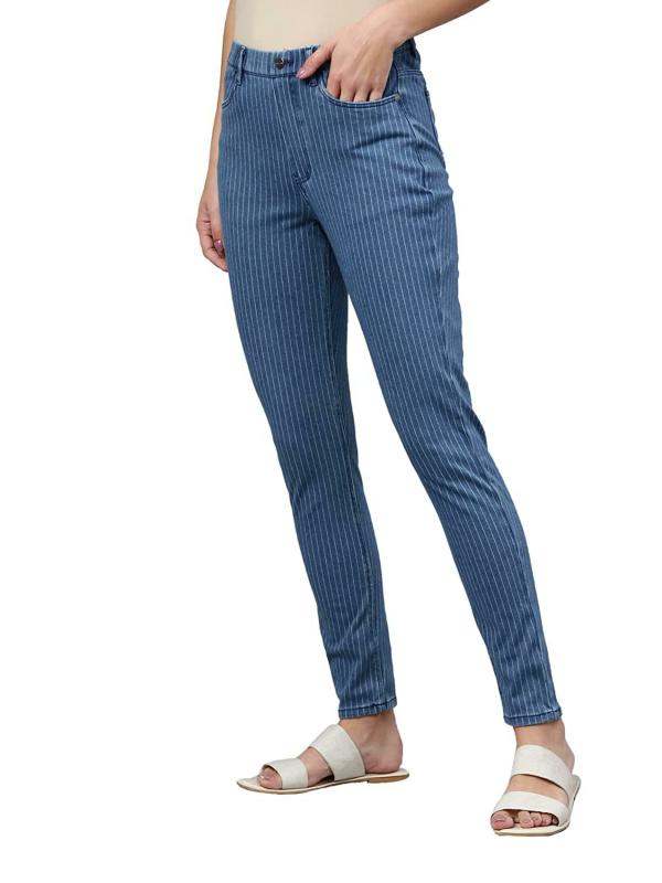 GO COLORS Store Women Dark Blue Denim Jeans - JioMart