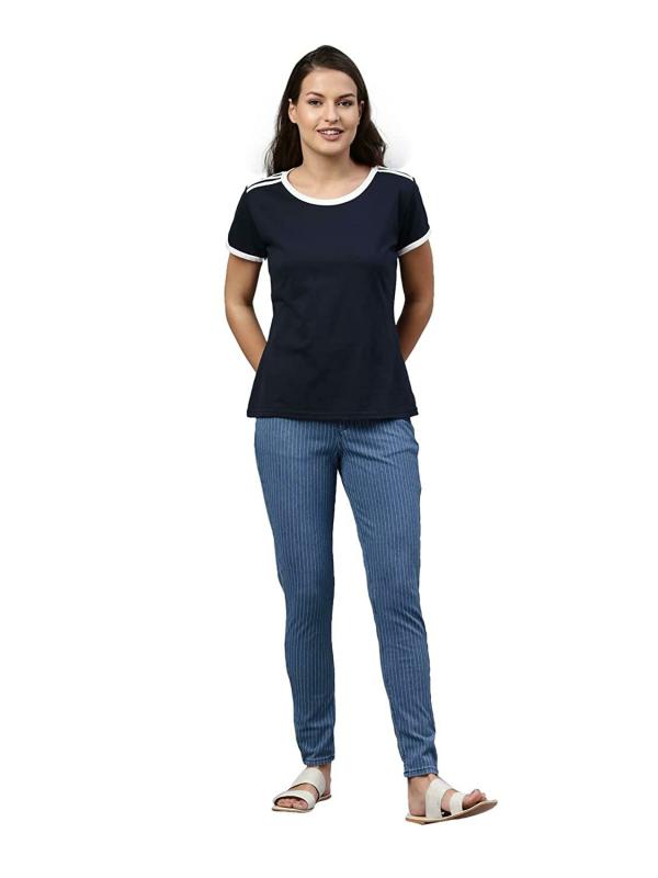 GO COLORS Store Women Dark Blue Denim Jeans - JioMart