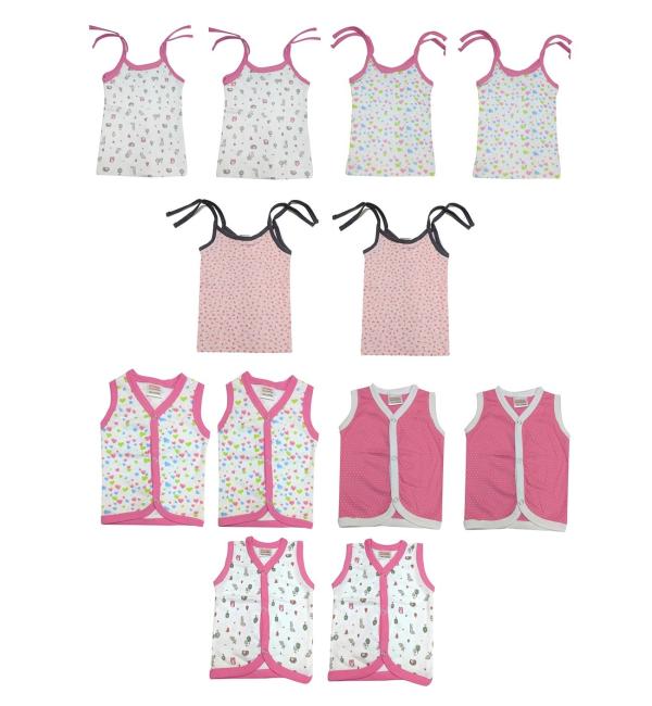 B3Fashion Made In India 100% Cotton New Born Baby Jabla Combo of 12 Pcs ...