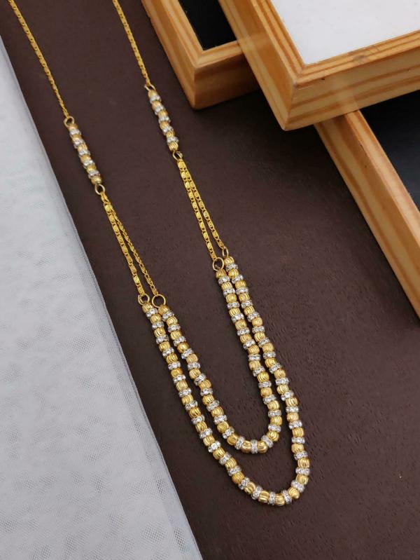 INDIAN LIFESTYLE Women's Designer 18Inch Gold Plated Dokiyu Malla - JioMart