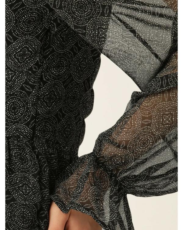 Rue Collection Women Stylish Black Floral Dress - JioMart