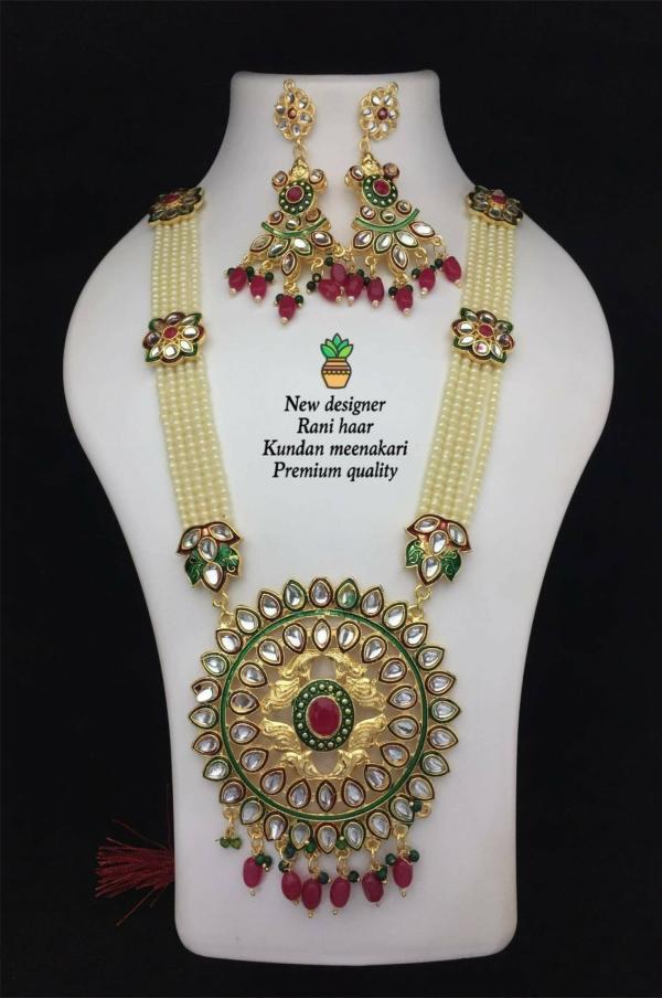 Primectrla Fab Gold Plated Brass Jewel Set (Multicolor) - JioMart