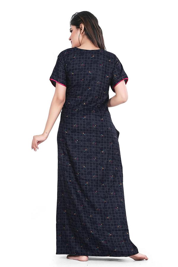 Kavanng Women's Alpine Nighty - Different Colors and Neck Designs with ...