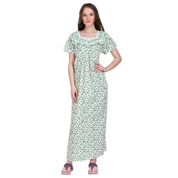 Redglo Women's Cotton Printed/Maxi/Night Wear/Stylish Nighty & Night ...