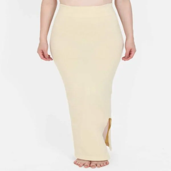 Beau Design Off White Solid And Very Comfortable Saree Shapewear For ...