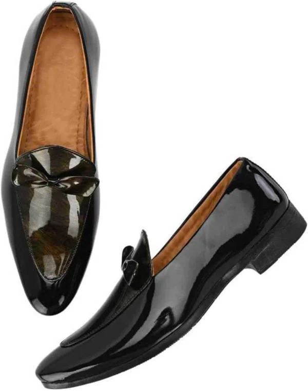 DLS Men Black Synthetic Leather Shoes - JioMart