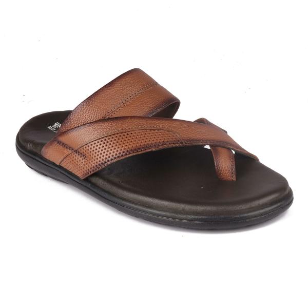 Red Chief Men's Tan Leather Slippers - JioMart