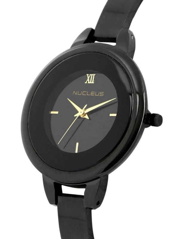 Nucleus Analog Black Dial With Black Strap Watch For Women NTLBMB - JioMart