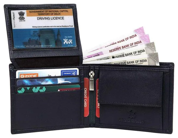 Wildhorn Men Blue Wallet Combo Set - JioMart