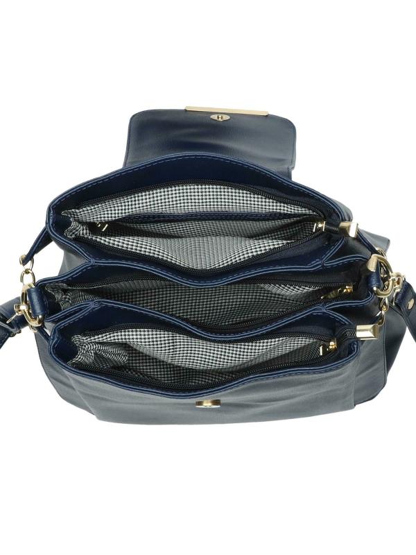 Bagsy Malone Stylish Multi-compartment Sling Bag Blue - JioMart