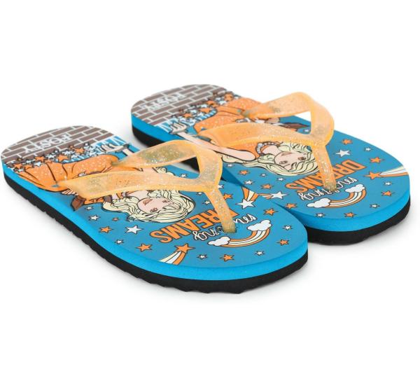 Fosty Girls Casuals Flip-flops (Light Blue) - JioMart
