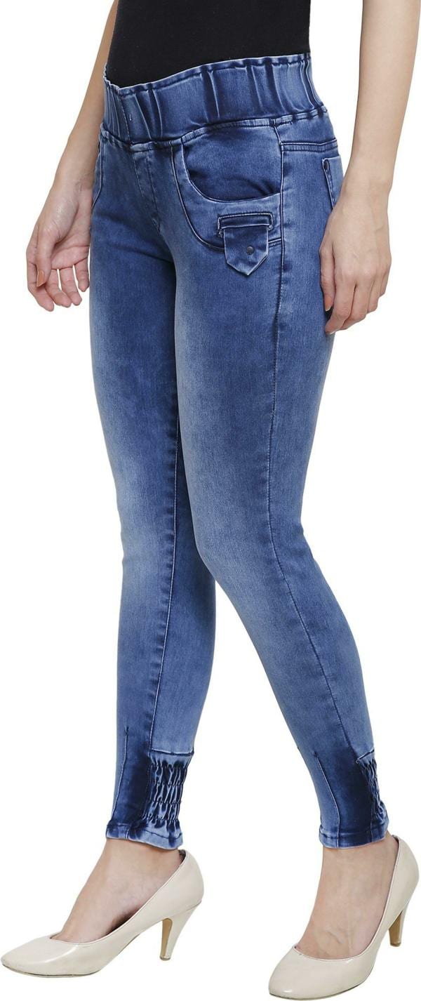 Nifty Women Light Blue Solid Denim Jeans - JioMart
