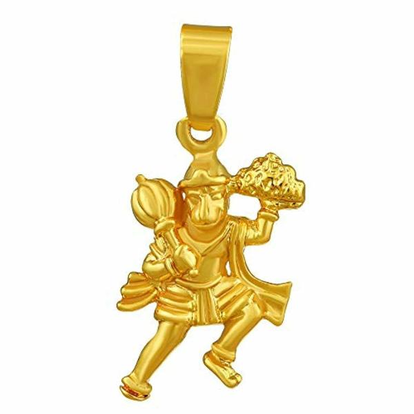 morir Gold Plated Brass Hindu God Pawan Putra Gadadhari Jai Veer ...
