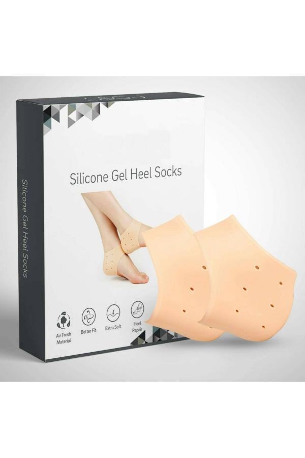 PRIDENSHI Unisex Silicon Half Heel Socks Foot Protector Pain Relief for ...