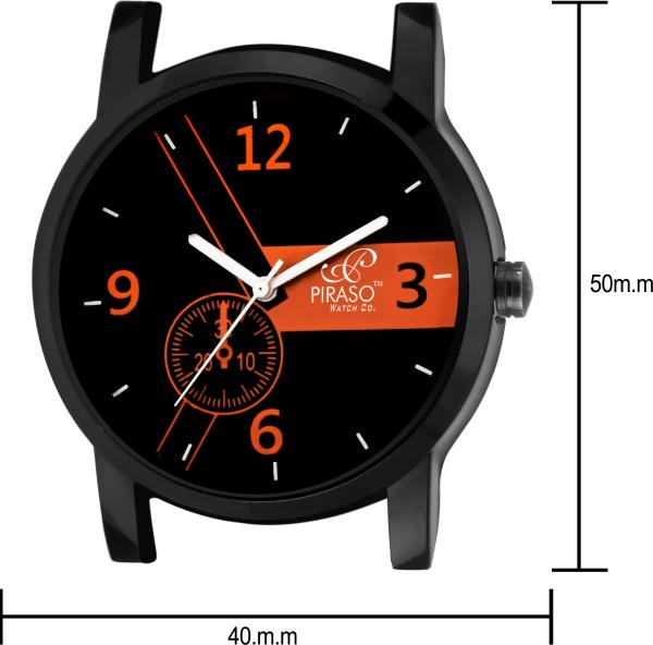 PIRASO DECKER Analog Black Dial Brown Strap Watch for Men - JioMart