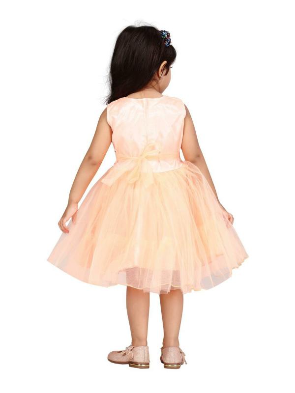 Aarika Girls Peach Color Frock - JioMart