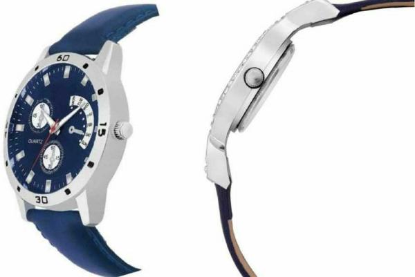 TRUE COLORS Analog Multicolor Dial Blue Strap Watch For Men And Women ...