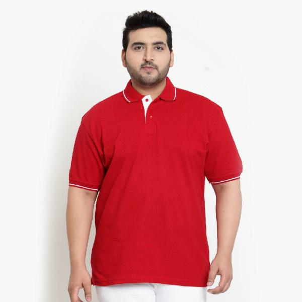 Scott International Men Red Solid Pure Cotton T-Shirt - JioMart