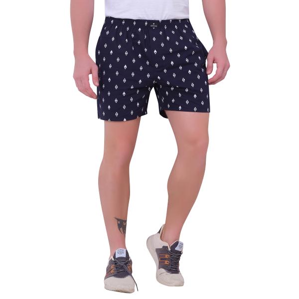 Men Boxer Shorts Back Pocket Printed Small 0205 (Pack of 2) - JioMart