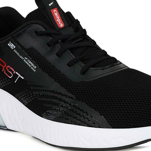 Campus Men FIRST Running Shoes BLK/RED - JioMart