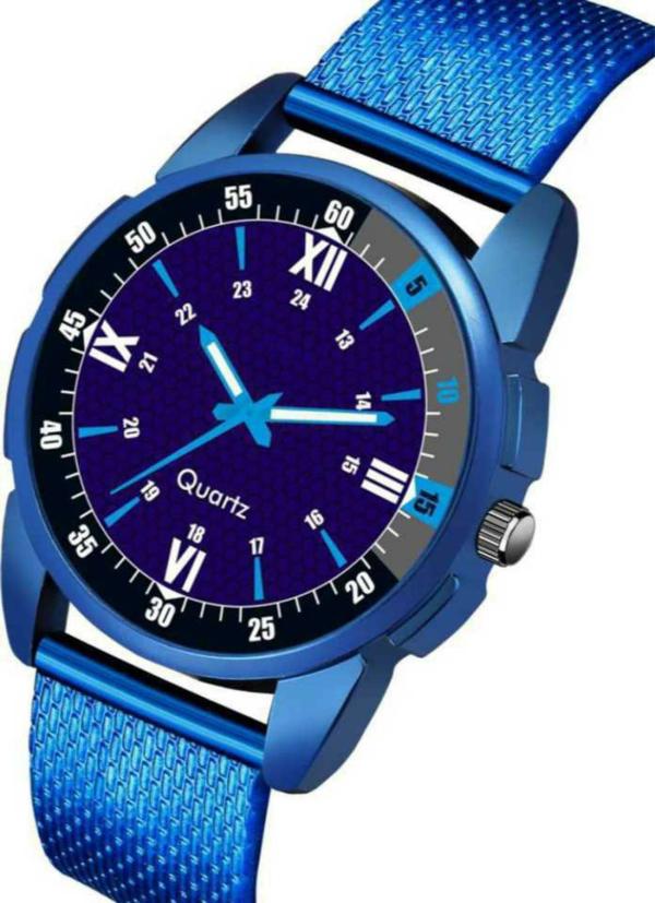 Blutech Blue Analog Watch With King Bracelet For Boys, Men (Combo Of 2 ...