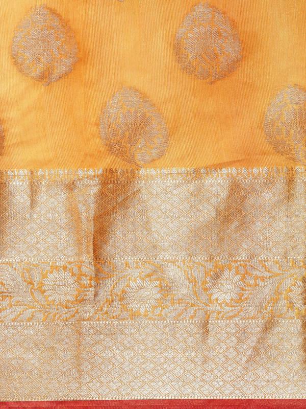 PTIEPLBanarasi gold matka silk boota skirt border with gold blouse ...