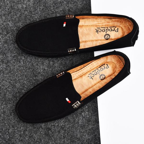 Prodock Suede Loafers For Men (Black) - JioMart