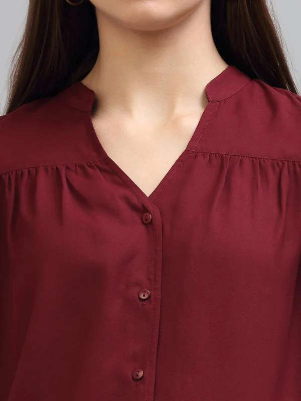 Style Quotient Women Maroon Formal Shirt - JioMart