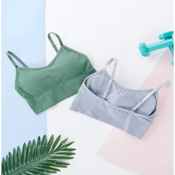 MAXBOOL Women Bralette Heavily Padded Bra Pack of 2 (Green,Grey) (size ...