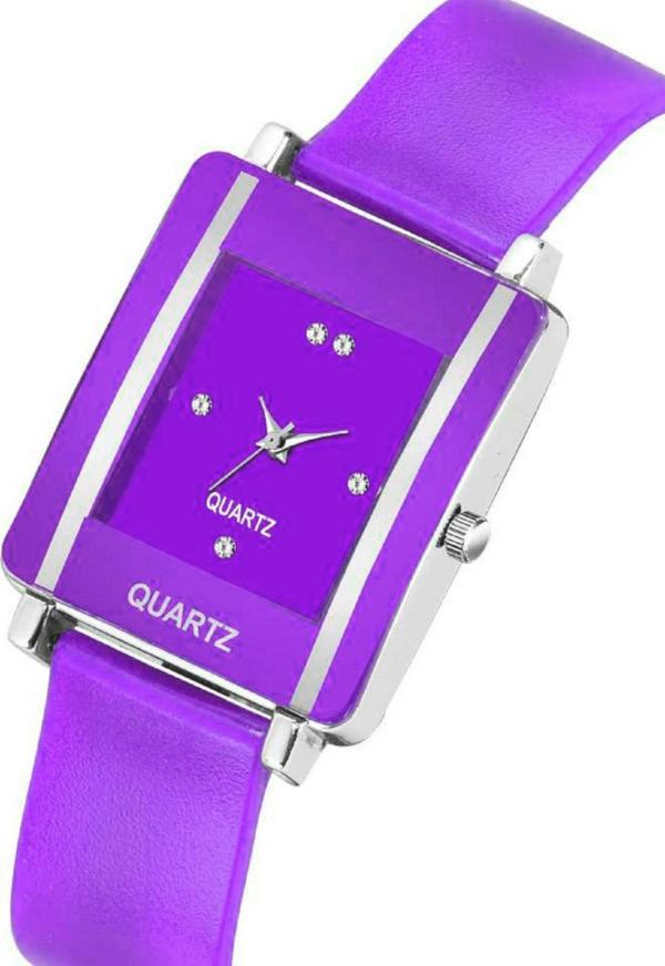 Rozti Analog-Digital Purple Dial Purple Strap Watch for Girls (Pack of ...