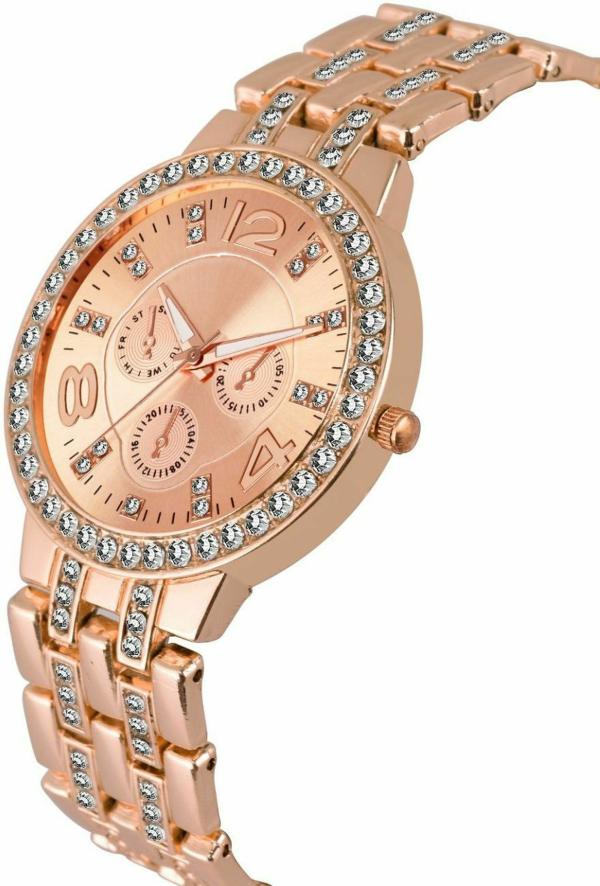 TRUE COLORS Analog Gold Dial Gold Strap Watch For Women TCK553 - JioMart