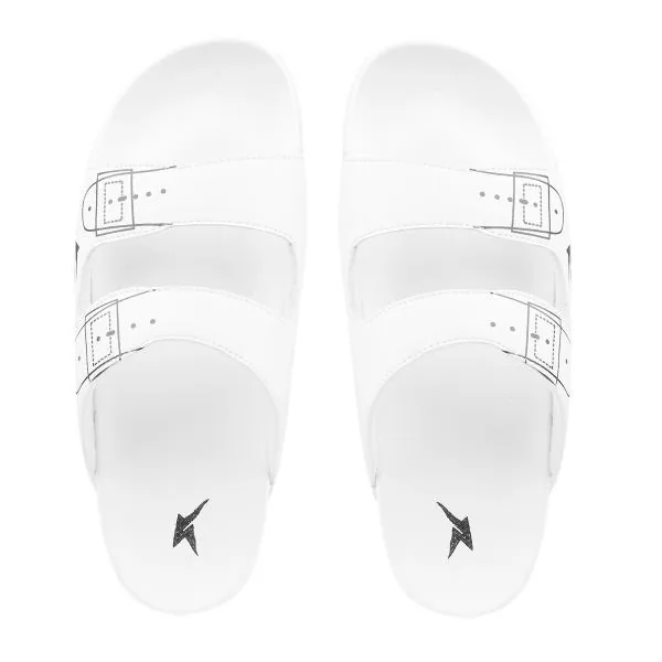 Kraasa White Comfortable Slides For Men - JioMart