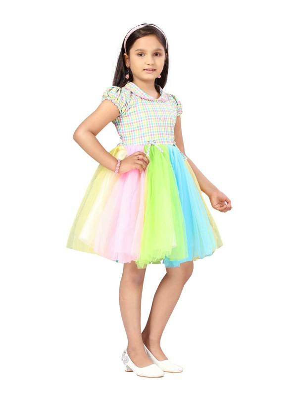 Aarika Girls Multi Color Frock - JioMart