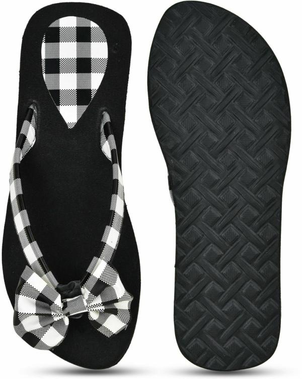 Drip Cross Black Women Flip Flops - UK 6 - JioMart