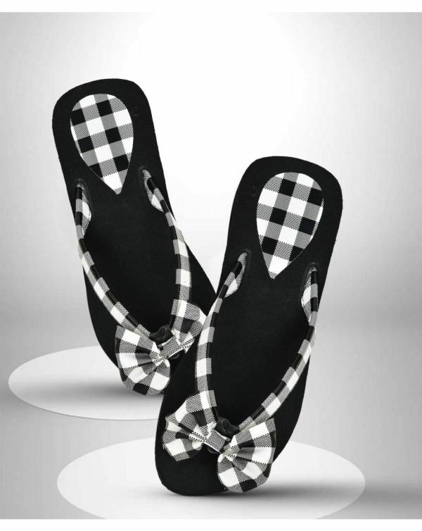 Drip Cross Black Women Flip Flops - UK 6 - JioMart