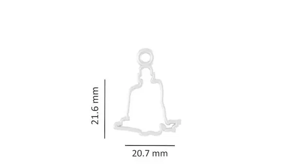 Akshat Sapphire Pure Silver Spiritual Swami Samarth Pendant With Chain ...