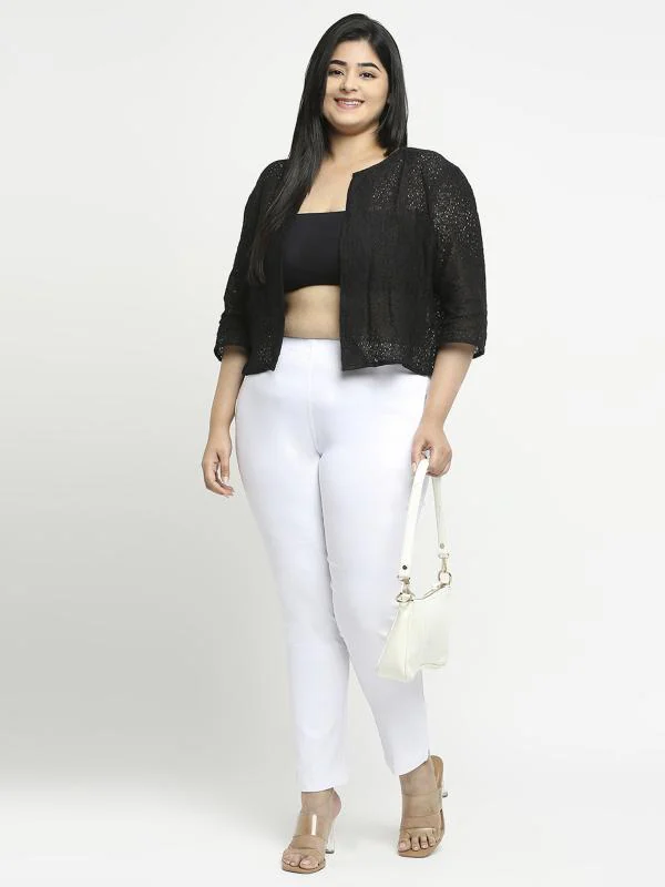 Style Quotient Women Black Plus Size Shrug - JioMart