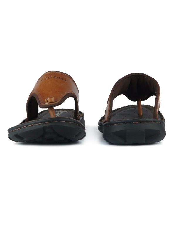 Red Chief Men's Brown Leather Slippers - JioMart